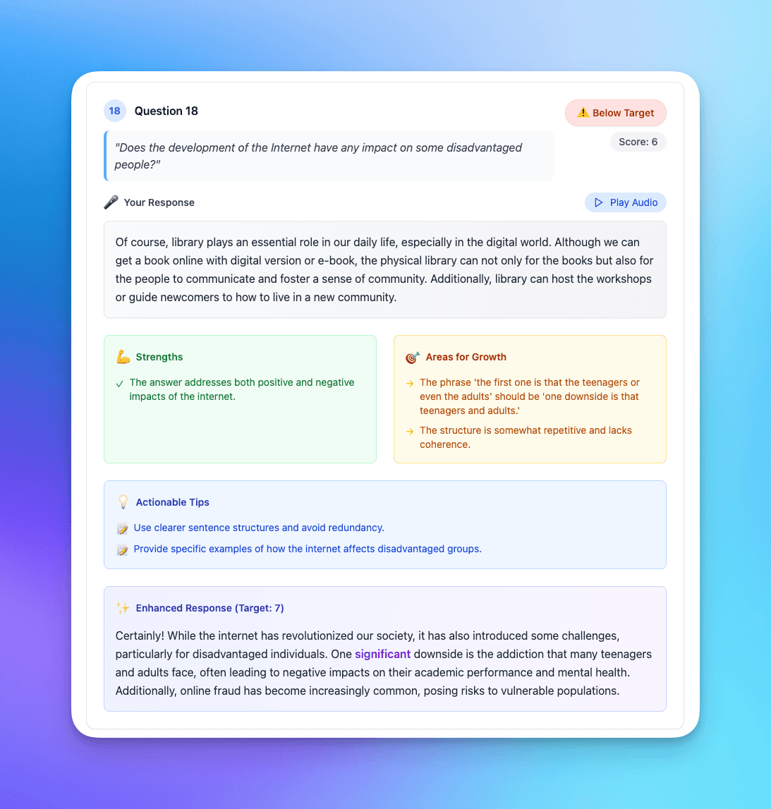 IELTS Speaking Simulator